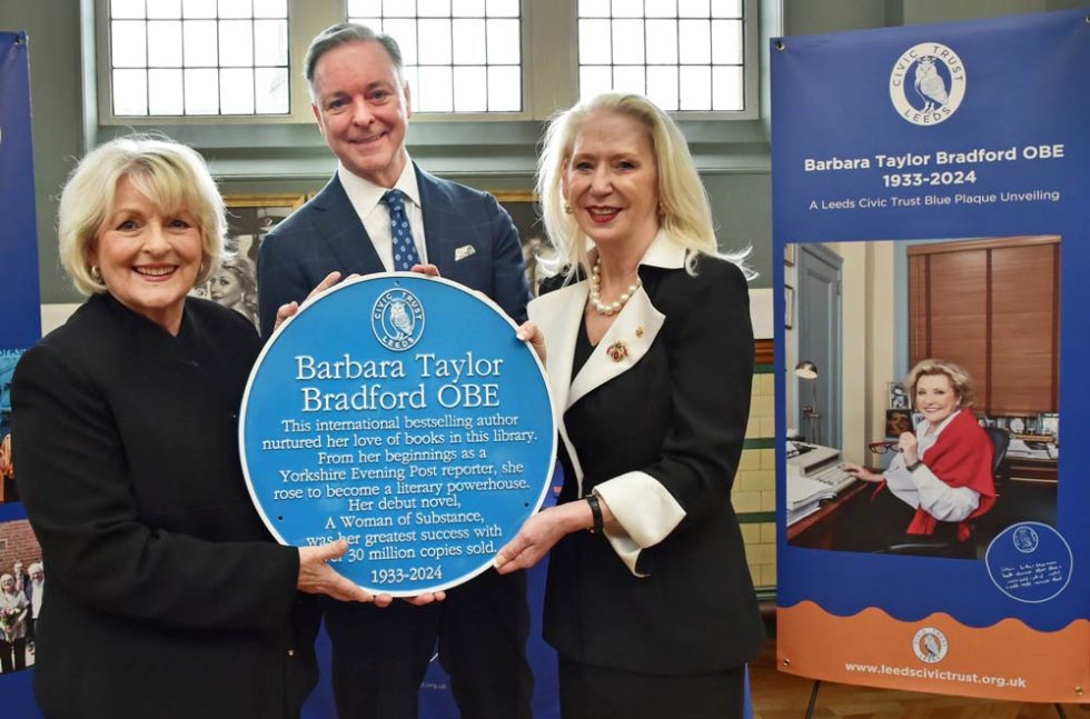 Blue plaque for Barbara Taylor Bradford OBE, the Leeds-born author who ...
